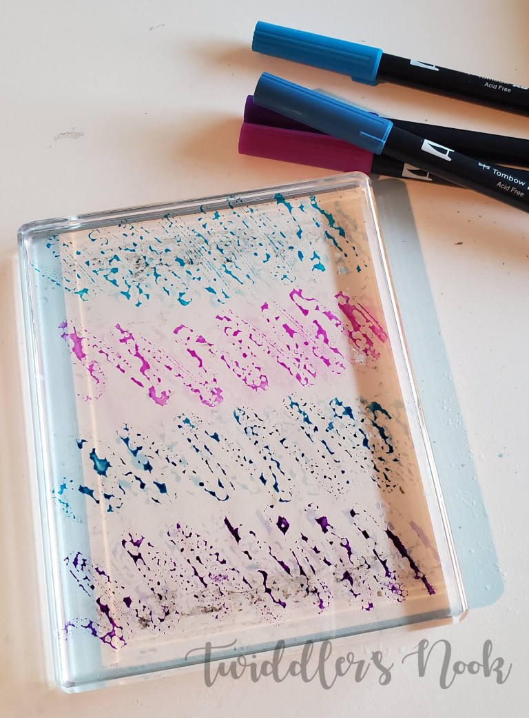 Ink Smooshing Technique with Tombow Dual Brush Markers