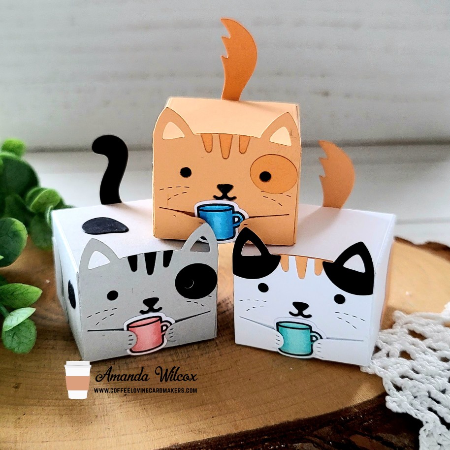 Coffee Loving Cardmakers – Lawn Fawn Kitty Boxes