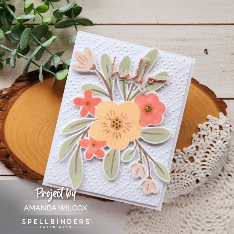 Spellbinders – Hello Blooms Stencil | Die Combo