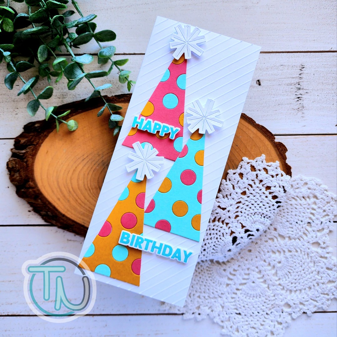 Ellen Hutson – Birthday Hat Slimline Cards