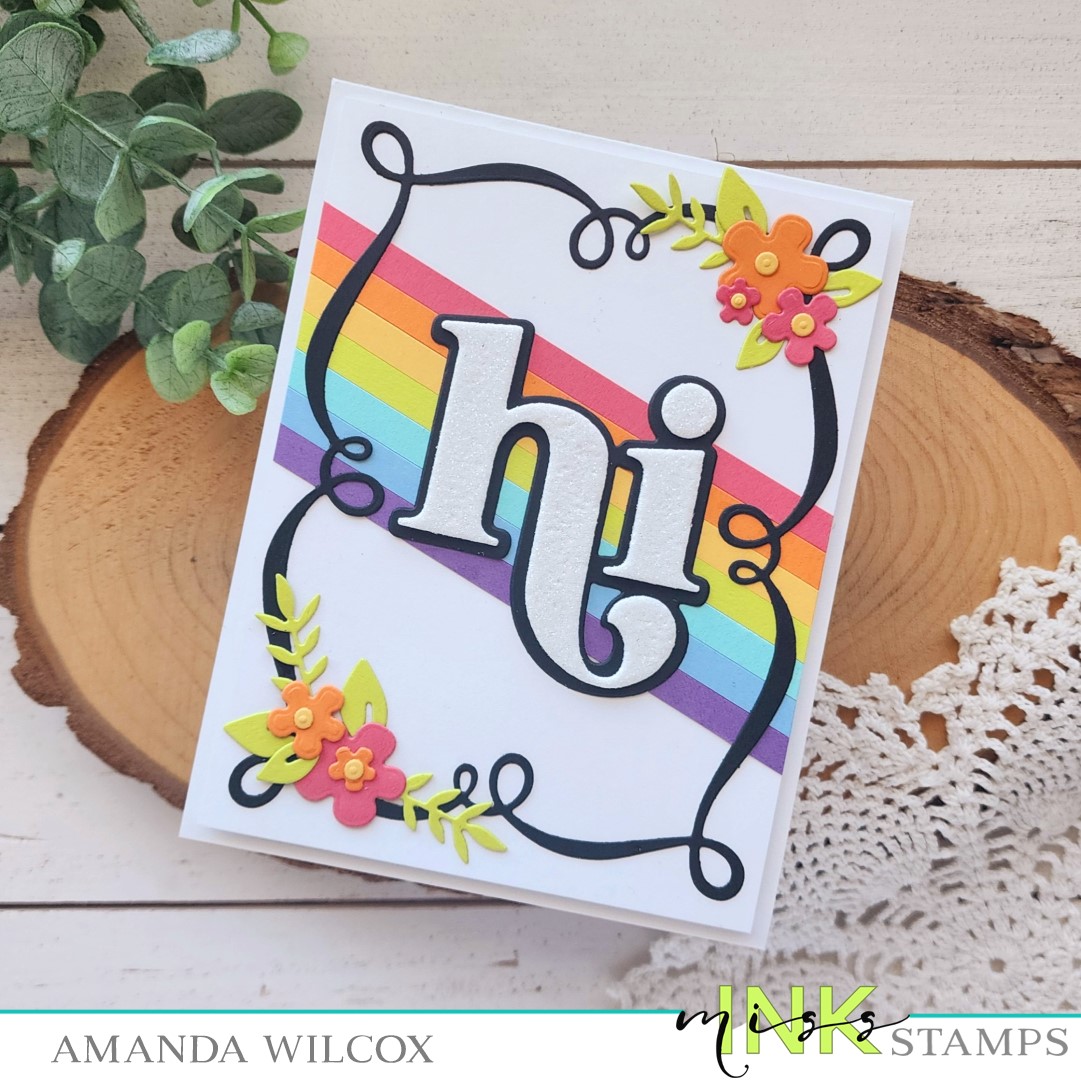 Miss Ink Stamps – Hi Swirl Frame Card