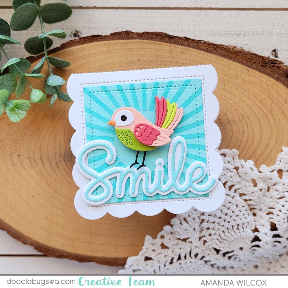 Doodlebugs – Mini Note Card Two Ways, Blingy or Simple
