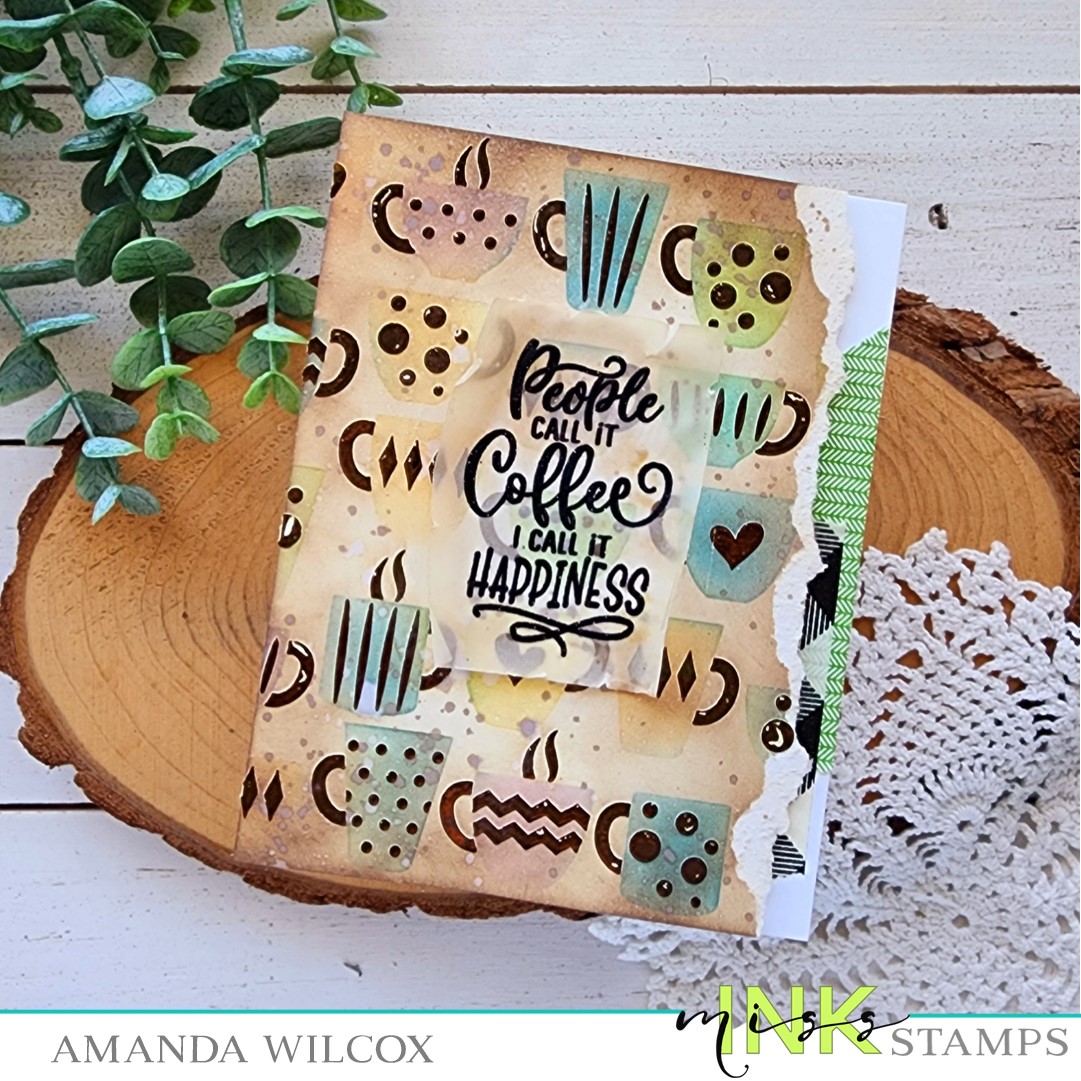 Miss Ink Stamps – Hug in a Mug Foiling