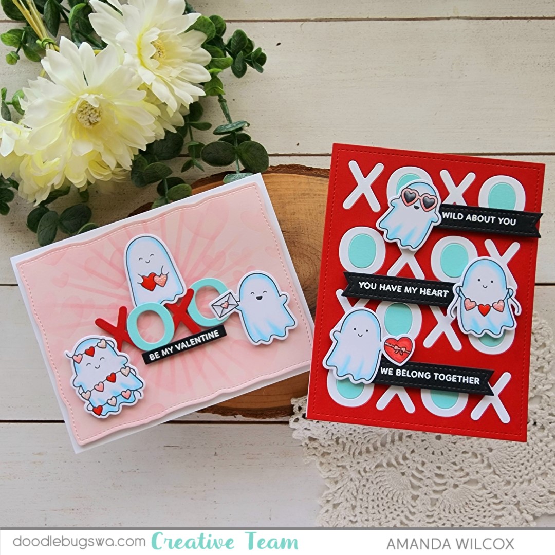 Doodlebugs – XOXO Two-for-One Valentine Cards